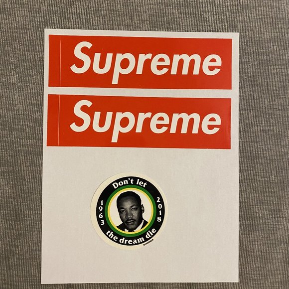 Supreme | Other | Supreme Sticker Pack Mlk | Poshmark